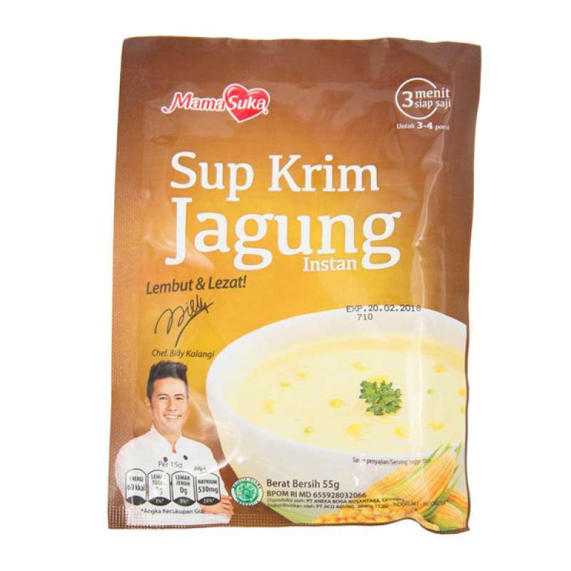 Jual MAMASUKA Sup Krim Jagung 50g - Mama Suka Instant Corn Cream Soup ...