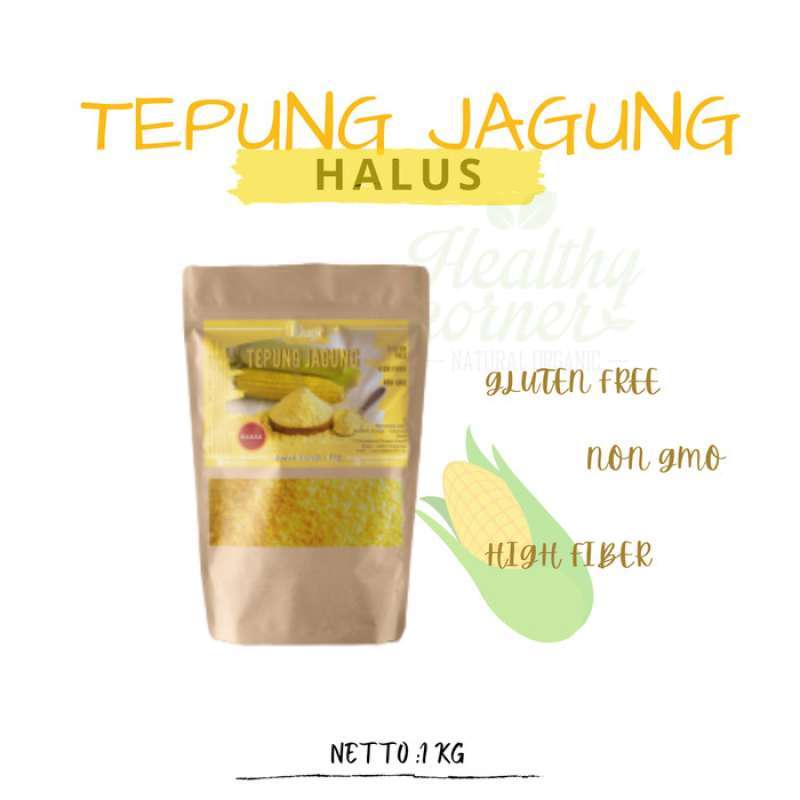 Jual Mugo - Tepung Jagung Polenta Corn Meal Halus Gluten Free Non GMO 1 ...