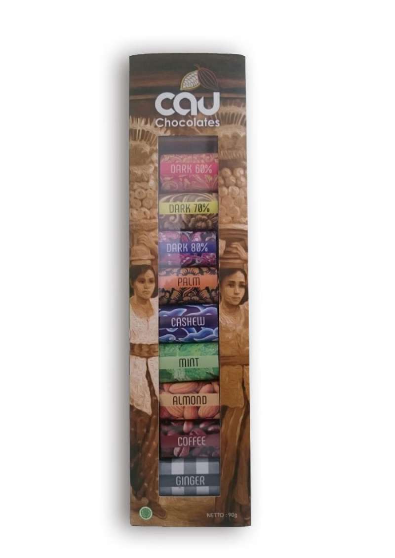 Jual Dark Chocolate Candy Permen Coklat 9 X 10 Gr - Cau Chocolates Di ...