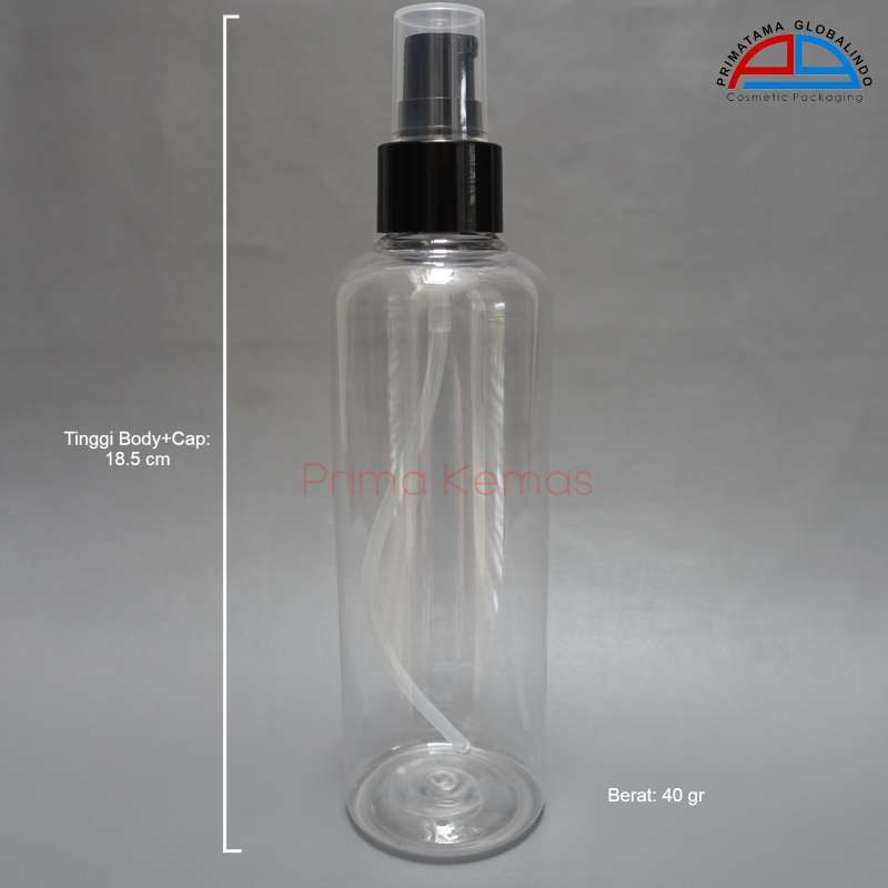 Jual Botol Pump Treatment 250 Ml - Botol Skincare Prima Kemas - Pet 250 Ml Natural Pump ...