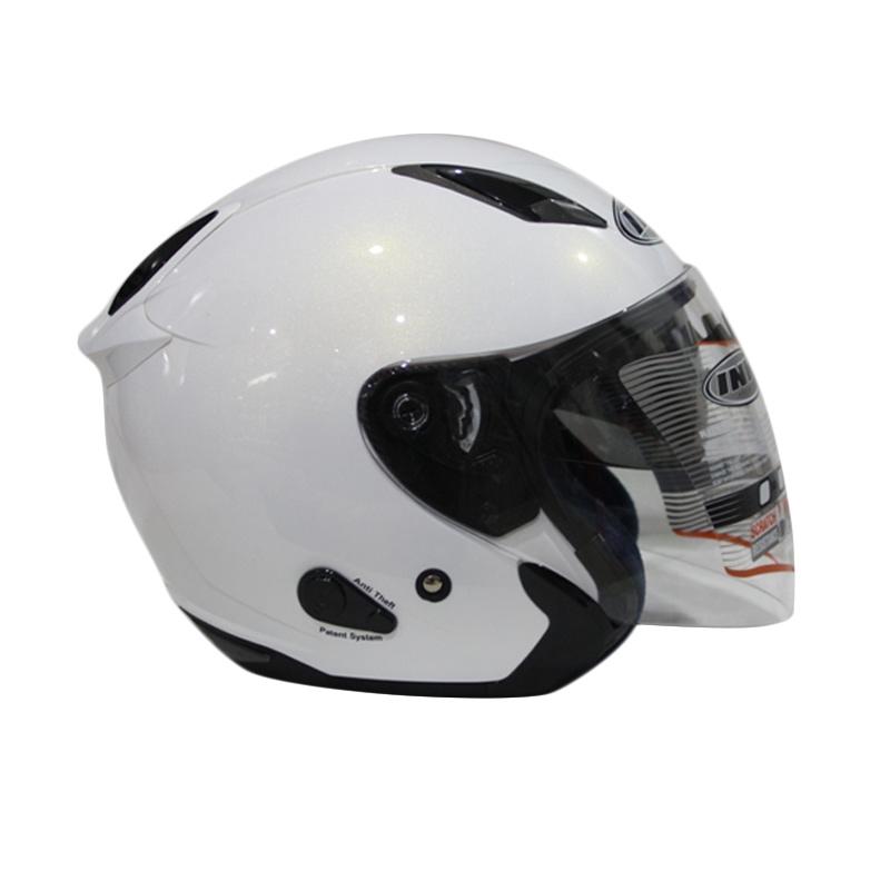 Jual INK Metro 2 Solid Helm Half Face - White Pearl Gold di Seller ...