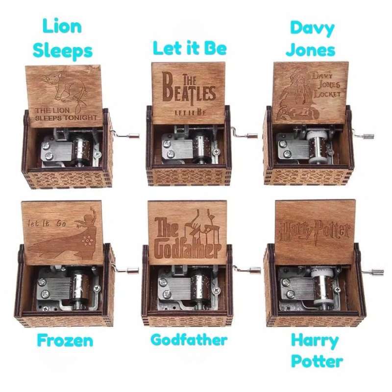 Jual Musik Box Kayu Design Vintage Import - Davy Jones Di Seller Toy ...
