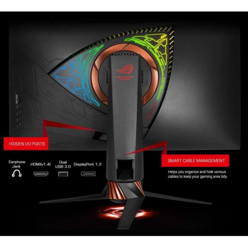 Jual Monitor Led Gaming Asus Rog Swift Pg27 Pg27vq 27 2560x1440 165hz ...