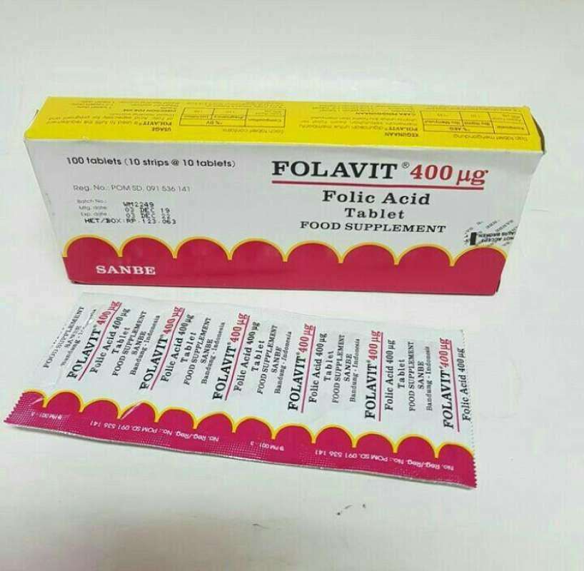 Jual Sanbe Folavit [400mcg/box Isi 100 Tablet] Di Seller Callista ...