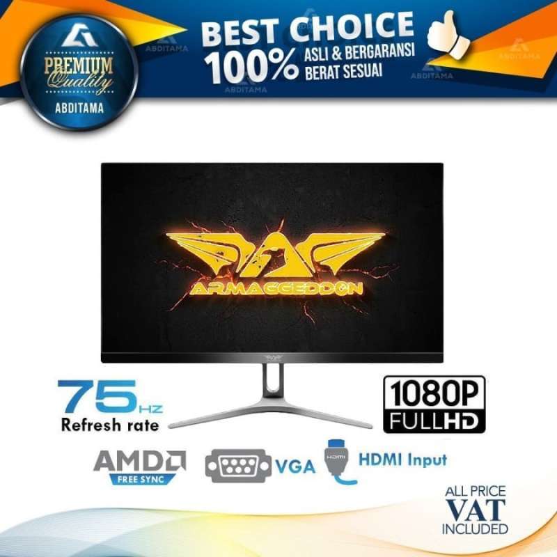 Jual Monitor LED Pixxel+ Armaggeddon PF24HD 24 1920x1080 75Hz IPS VGA ...