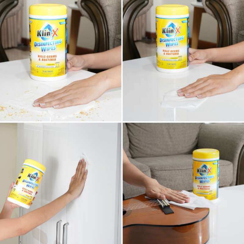 Jual Klin-x Tisu Tissue Basah Disinfektan Antibakteri 75's Di Seller ...