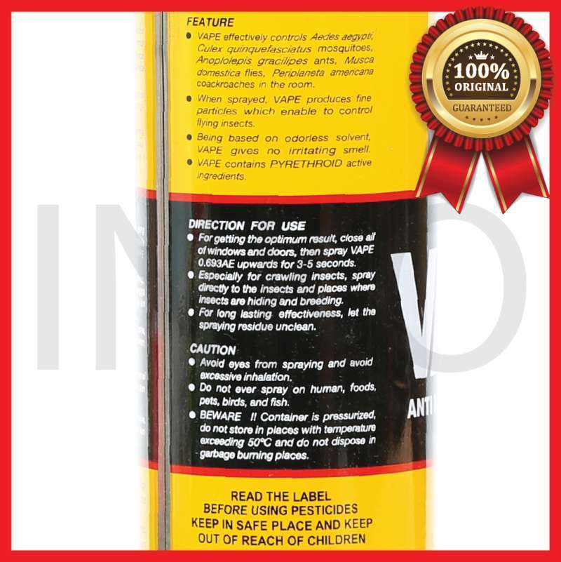 Jual Vape Aerosol Ultra Anti Nyamuk Dan Kecoa Anti Dbd 750 Ml Di Seller ...