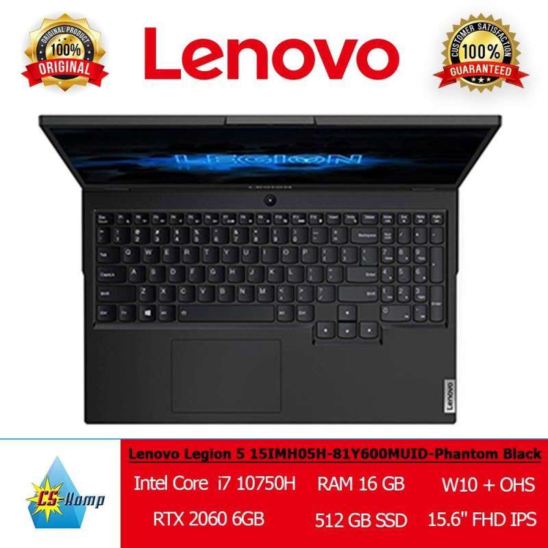 Jual Lenovo Legion 5 15imh05h - 81y600muid | I7-10750h | Ram 16gb | Ssd ...