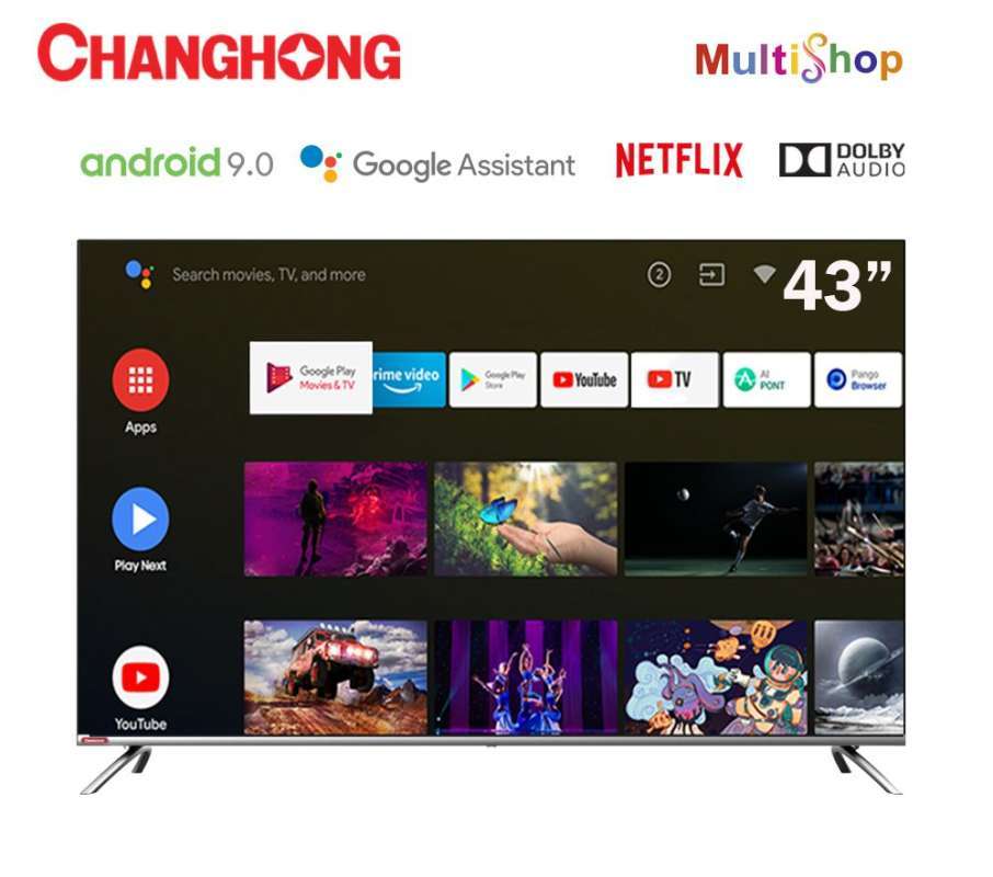 Jual LED TV 43 in Changhong borderless Smart TV L43H7 di Seller SARANA ...