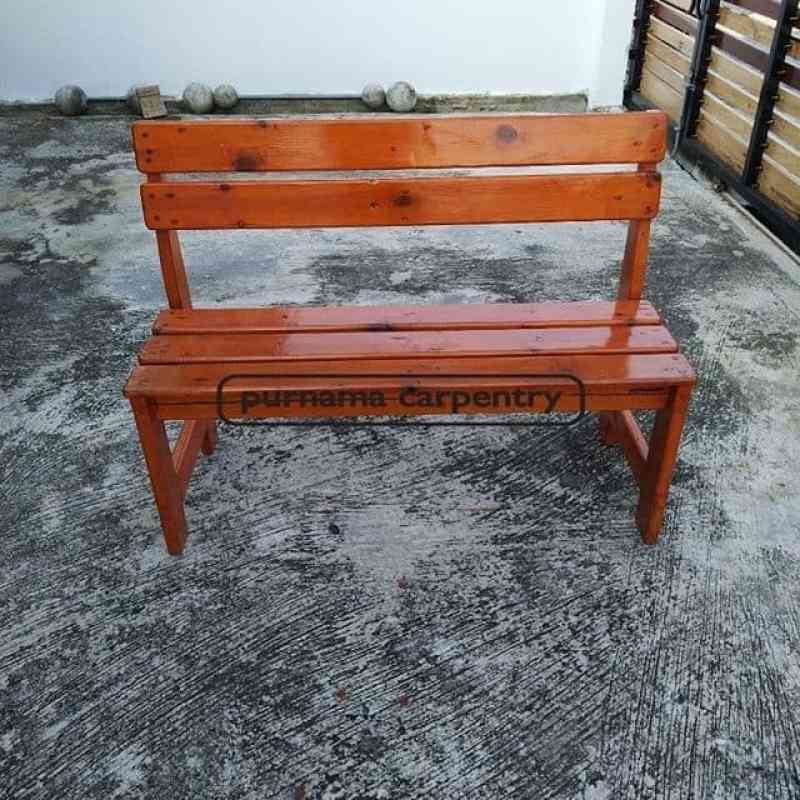Jual Kursi Taman Kayu Pinus Jati Belanda KT04 di Seller purnama ...