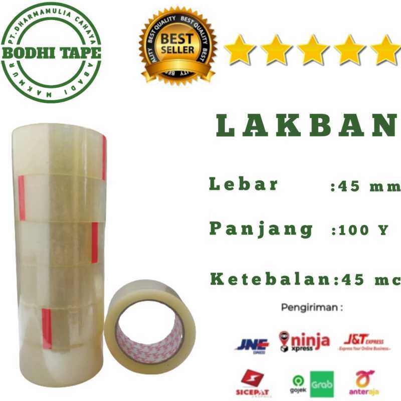 Jual Lakban Bodhi Bening & Coklat 45mm X 100 Yard Termurah Berkualitas - Bening Di Seller ...