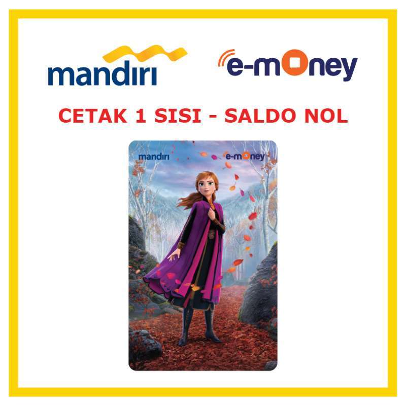 Jual Kartu Mandiri E-money Anna Frozen 60 Kartun Movie Etoll Custom ...