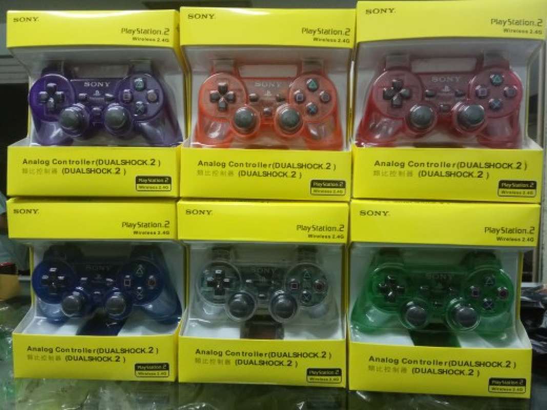 Jual Stick PS2 wireless warna transparan di Seller Game Nation Official ...
