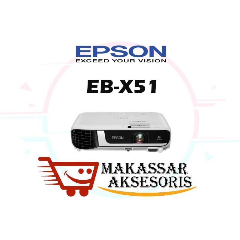 Jual PROYEKTOR EPSON EB X51 di Seller MAKASSAR AKSESORIS - Wajo Baru, Kota Makassar | Blibli
