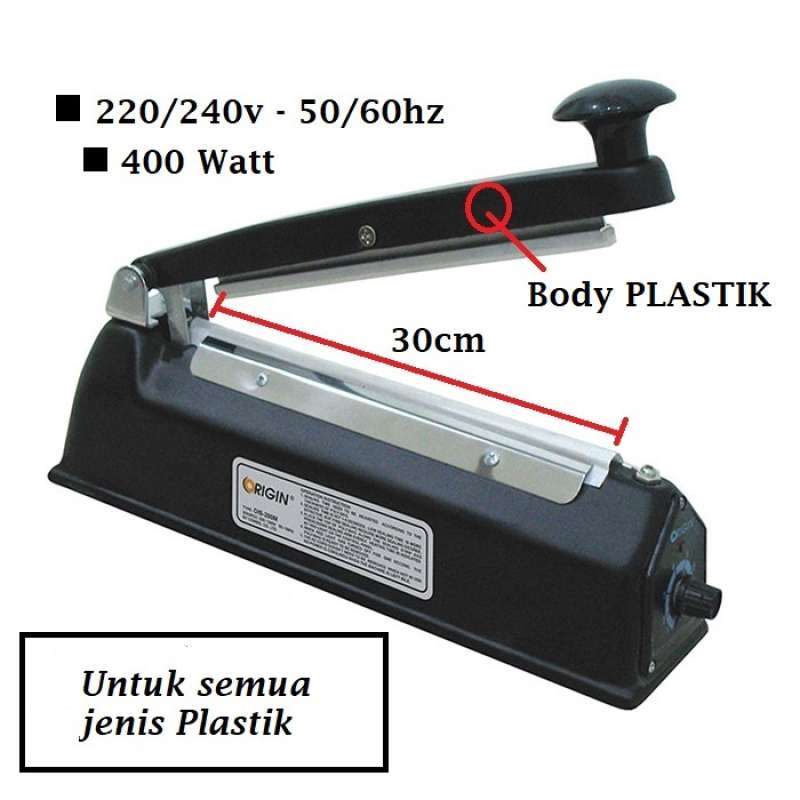 Jual Alat Pres Plastik 300 / Alat Perekat Plastik / Impulse Sealer 30 ...