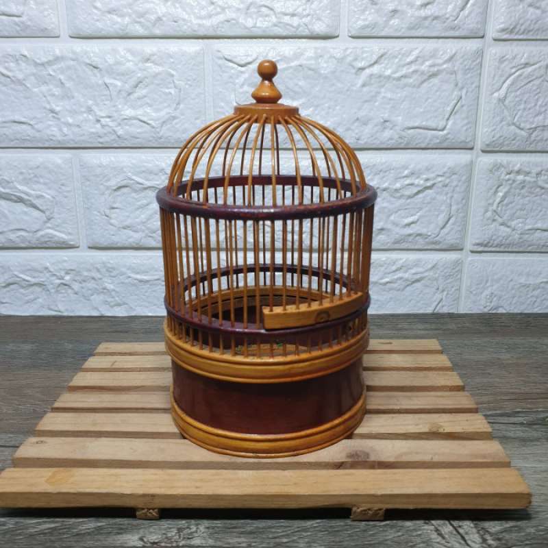 Jual MINI Sangkar Burung Dekor Kayu Asli untuk Dekor dan juga sangkar ...