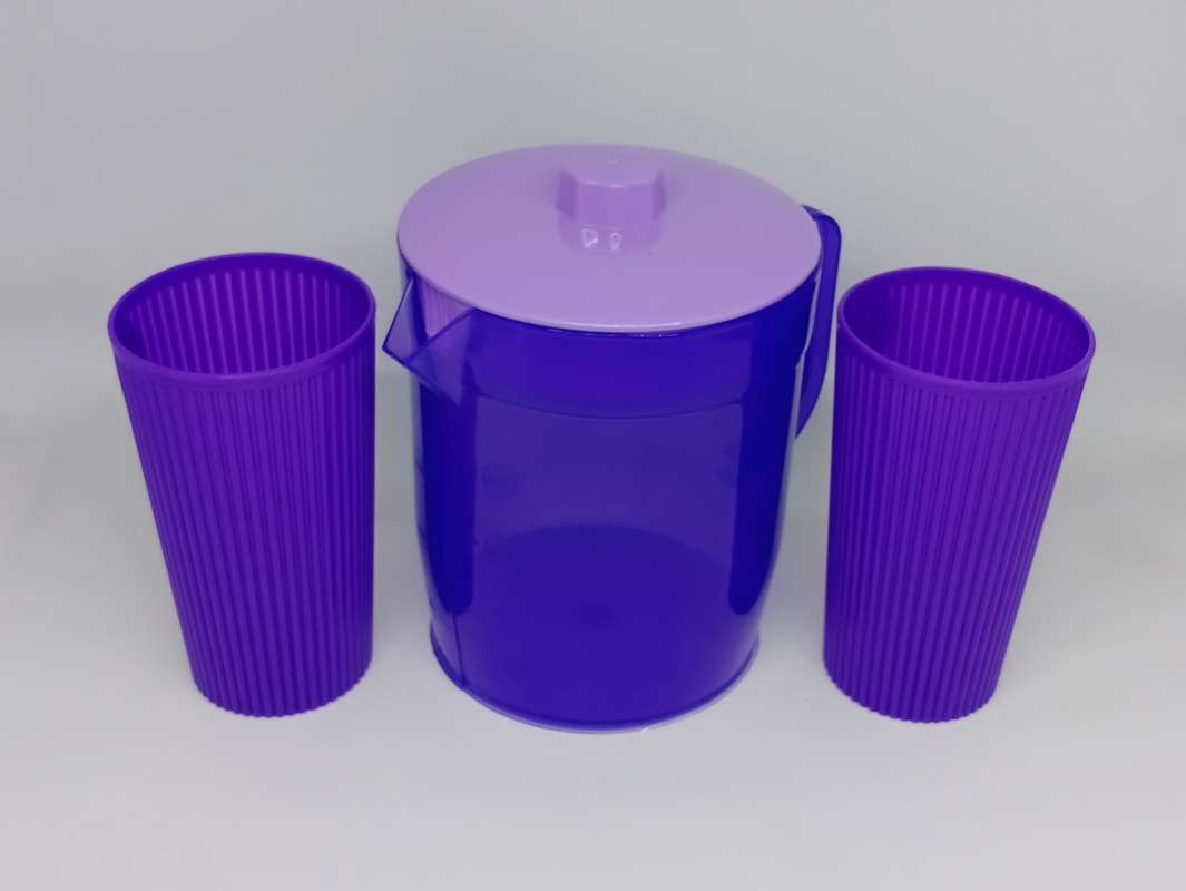 Jual Teko Plastik set 2 Gelas Eskan set Ungu di Seller 1Plastik ...