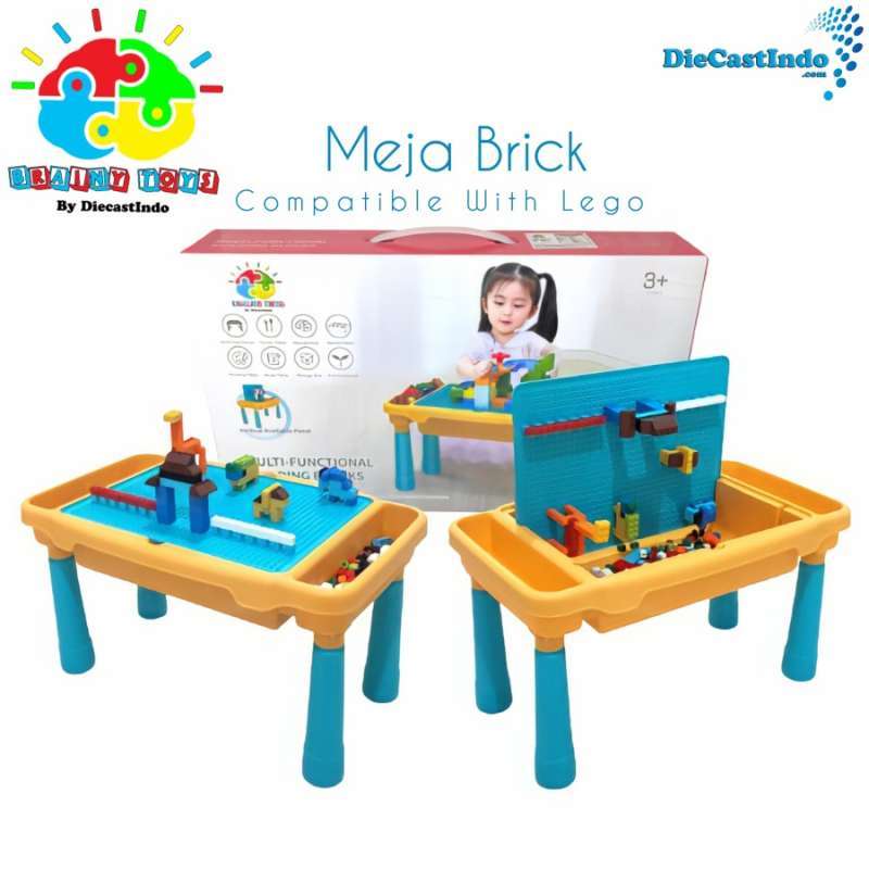 Promo Meja Lego - Activity Lego Desk, Included 300 Pcs Diskon 40% Di ...