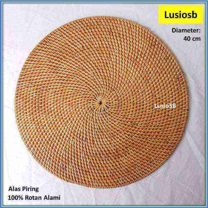 Jual Tatakan Piring Rotan 3 Ukuran / Rattan Placemat 3 Sizes - 40 Cm Di ...