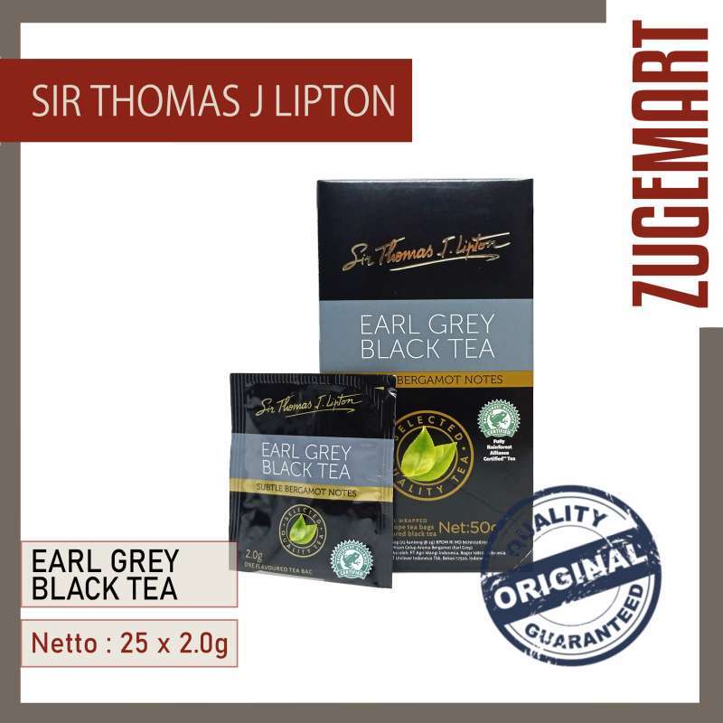 Jual Sir Thomas Lipton Earl Grey Black Tea Sir Thomas J. Lipton / Teh ...