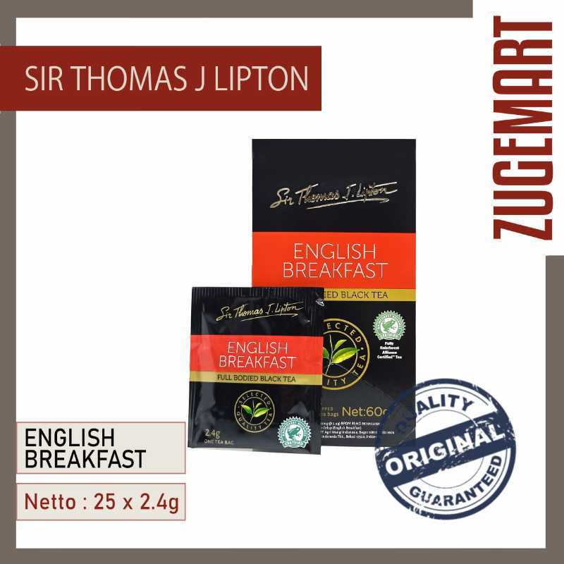 Jual Premium Tea Sir Thomas Lipton English Breakfast 60gr / Teh Celup ...