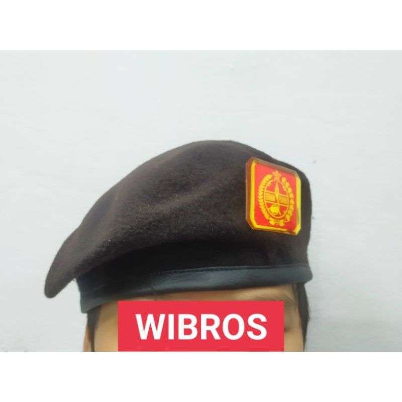 Jual Topi Lanket Baret Pramuka Putra - Pin Logo Merah di Seller wibros ...