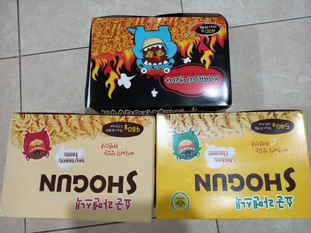Jual [1BOX ISI 30] SHOGUN MIE KREMES KOREAN SNACK - SOY SAUCE di Seller ...