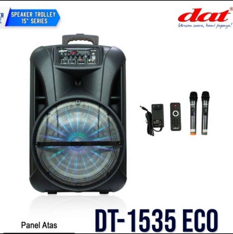 Jual Speaker Karaoke 15 Inch Dat 1535 Free Mic Wirelles Di Seller Laris ...