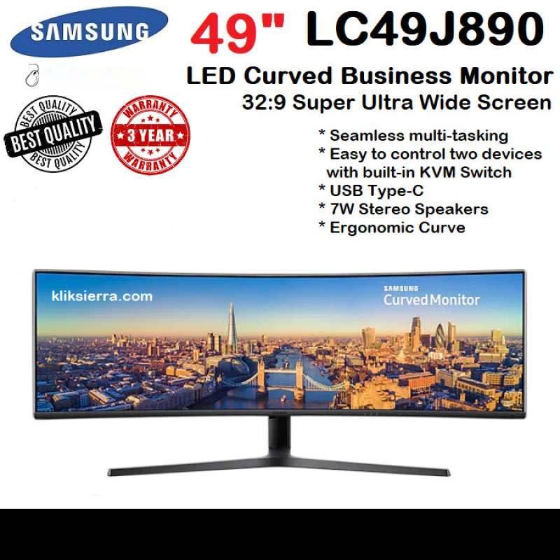 Jual SAMSUNG 49 inch LC49J890DKE DFHD LED Curved Monitor LC49J890 ...