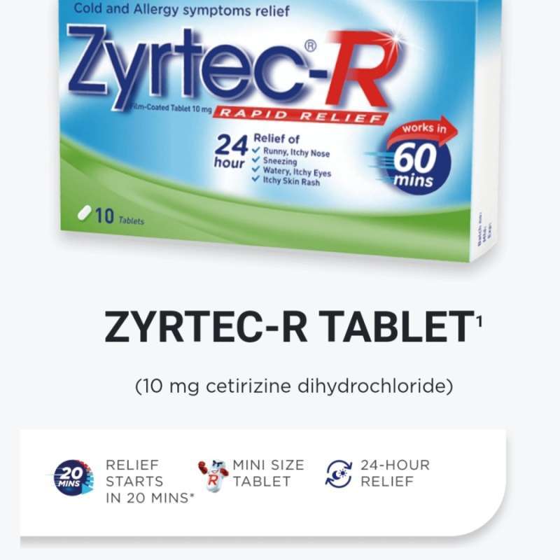 Jual Zyrtec R Singapore Non Drowsy Tablet Di Seller Uncle Rams Pharmacy ...