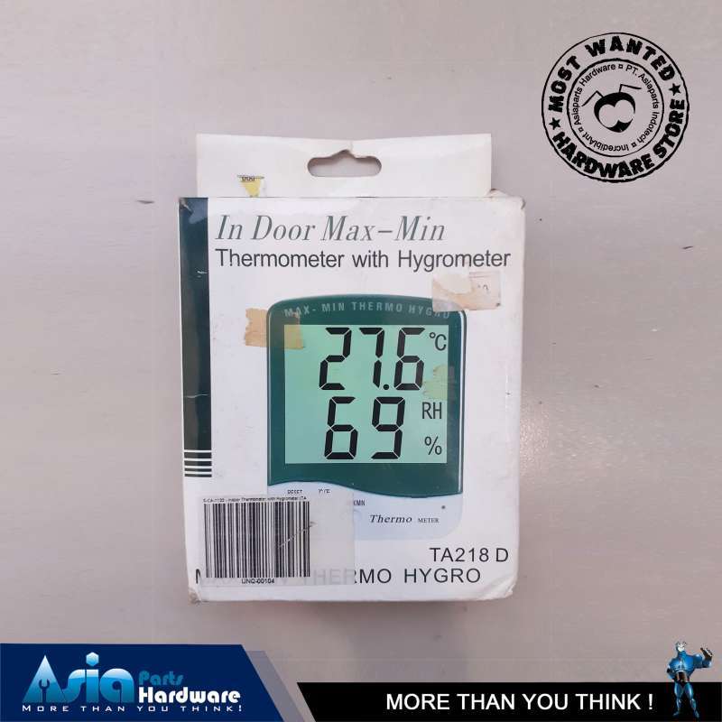 Jual Indoor Max-min Thermometer With Hygrometer Ta218 D Di Seller ...