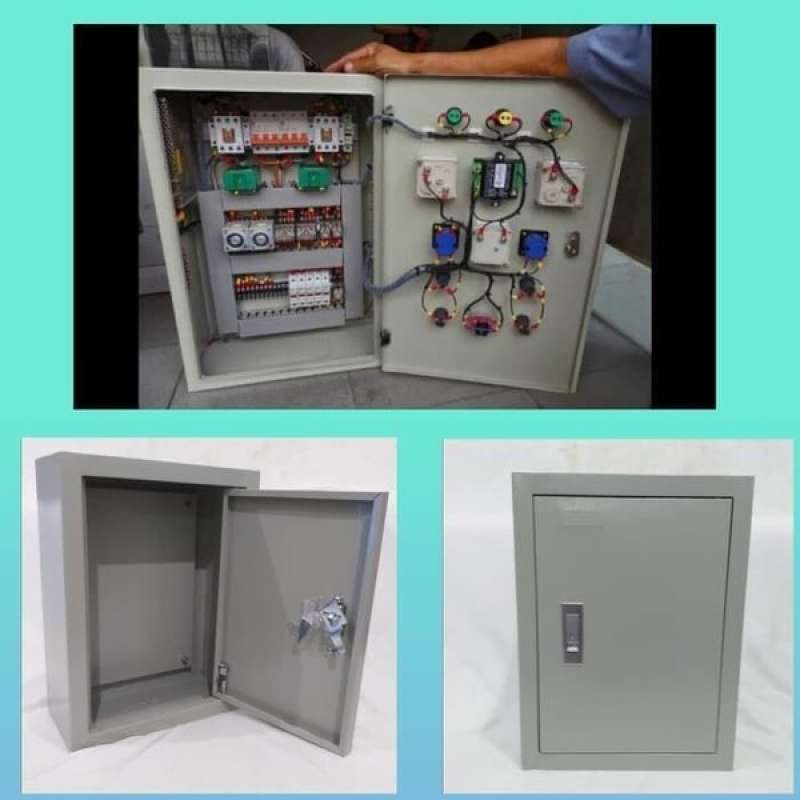 Promo Box Panel 35x25x12cm Plat Besi+push Open Close+kunci Universal ...