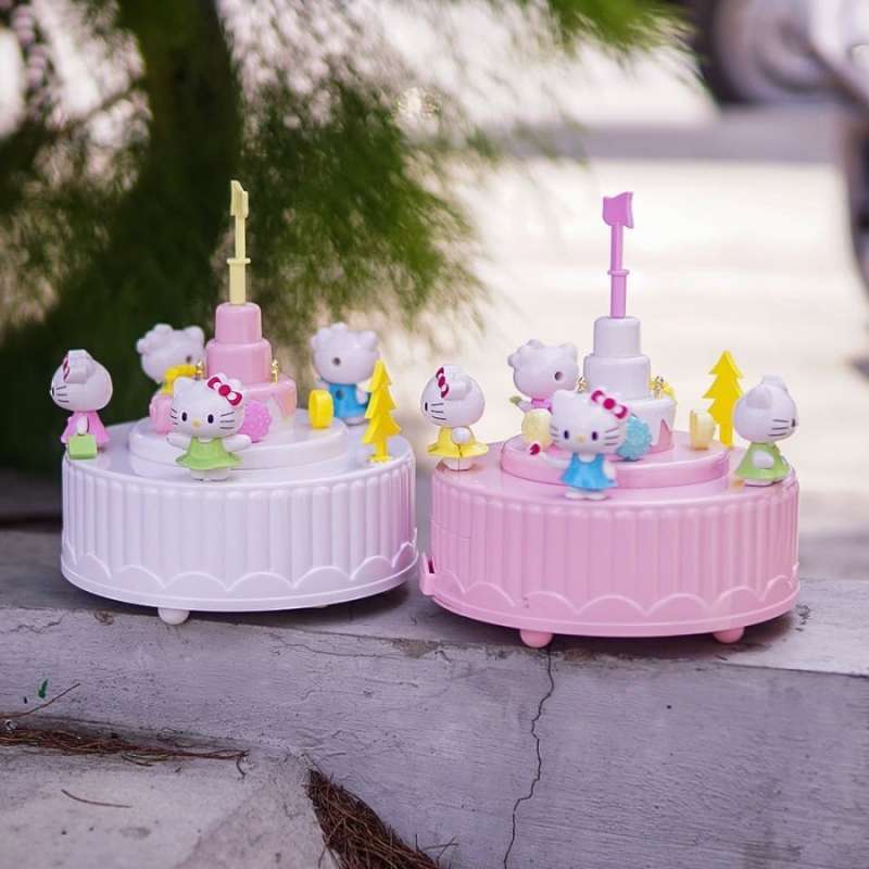 Promo KOTAK MUSIK MUSIC BOX MUSICAL KARAKTER HELLO KITTY SANRIO CAKE ...