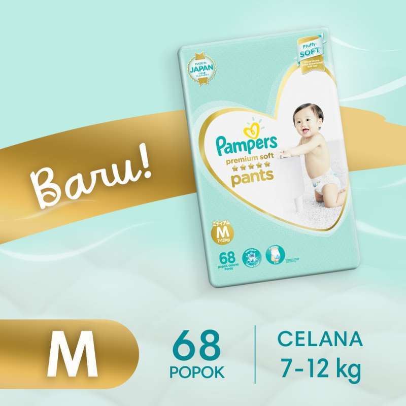 Jual Pampers Premium Care Celana M 68 Fluffy Soft di Seller HARVI GROUP ...