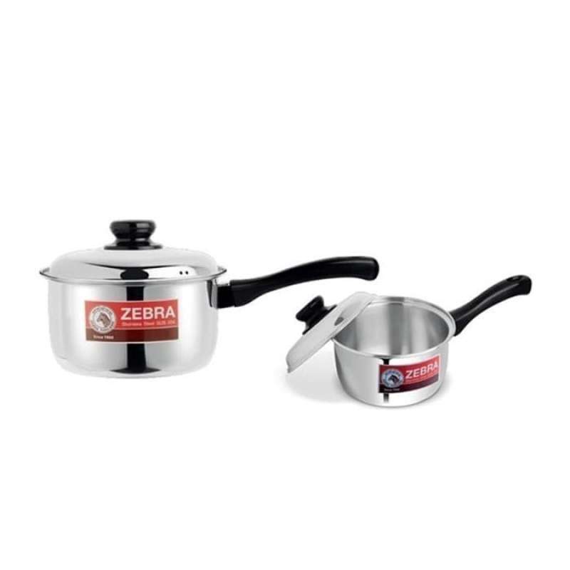 Promo Panci Susu Panci Indomie Sauce Pan Dengan Tutup Stainless ZEBRA ...