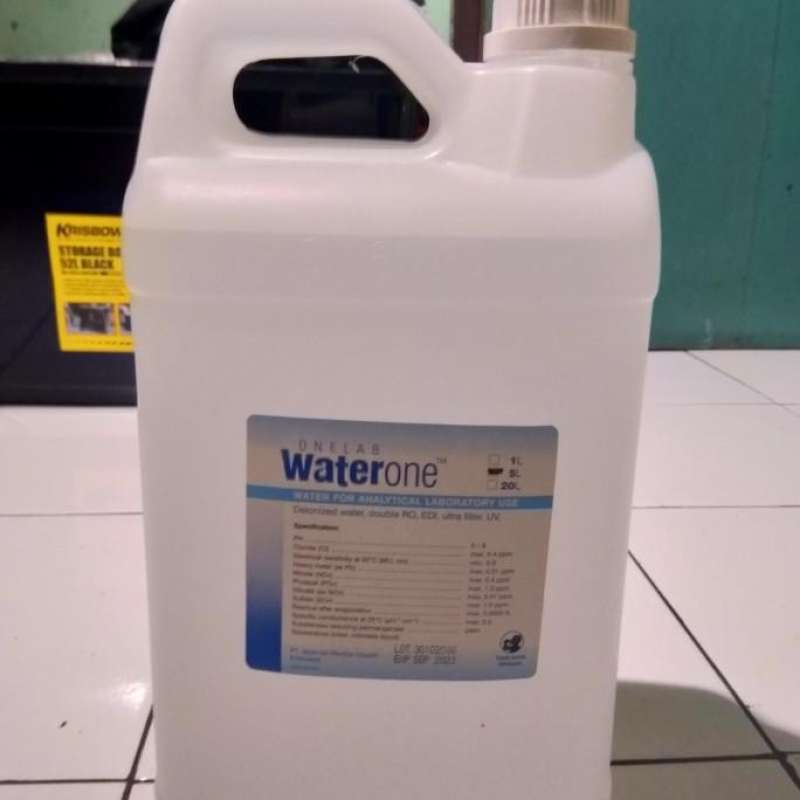 Promo [ cod] Onemed Water One 5 Liter Waterone Aquades Aquabidest Aquademin 5l Diskon 35% Di ...