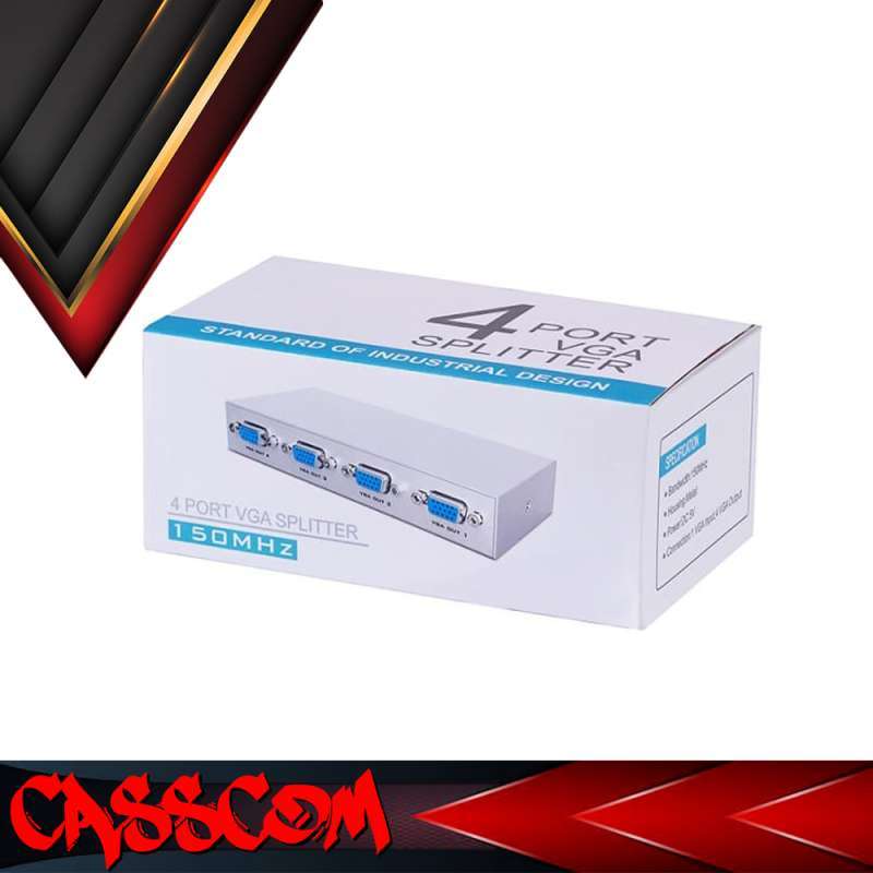 Jual VGA Splitter 4 Port [Video Spliter 1-4 Port] di Seller CassCom ...