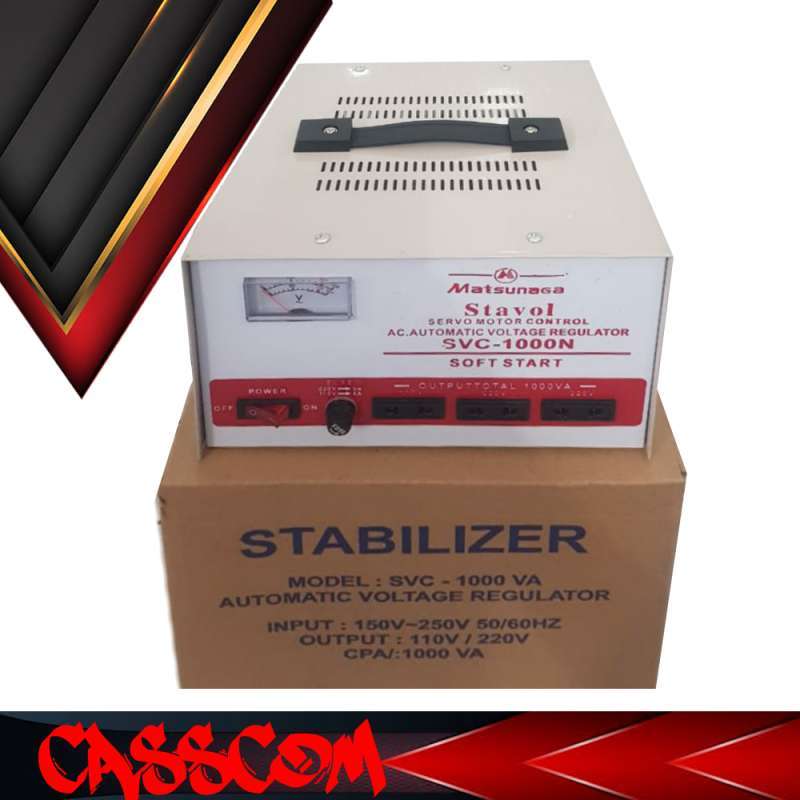 Jual Stabilizer Matsunaga 1000watt 1000 Watt 1000w Stavol Svc 1000 di Seller CassCom - Mekarjaya ...