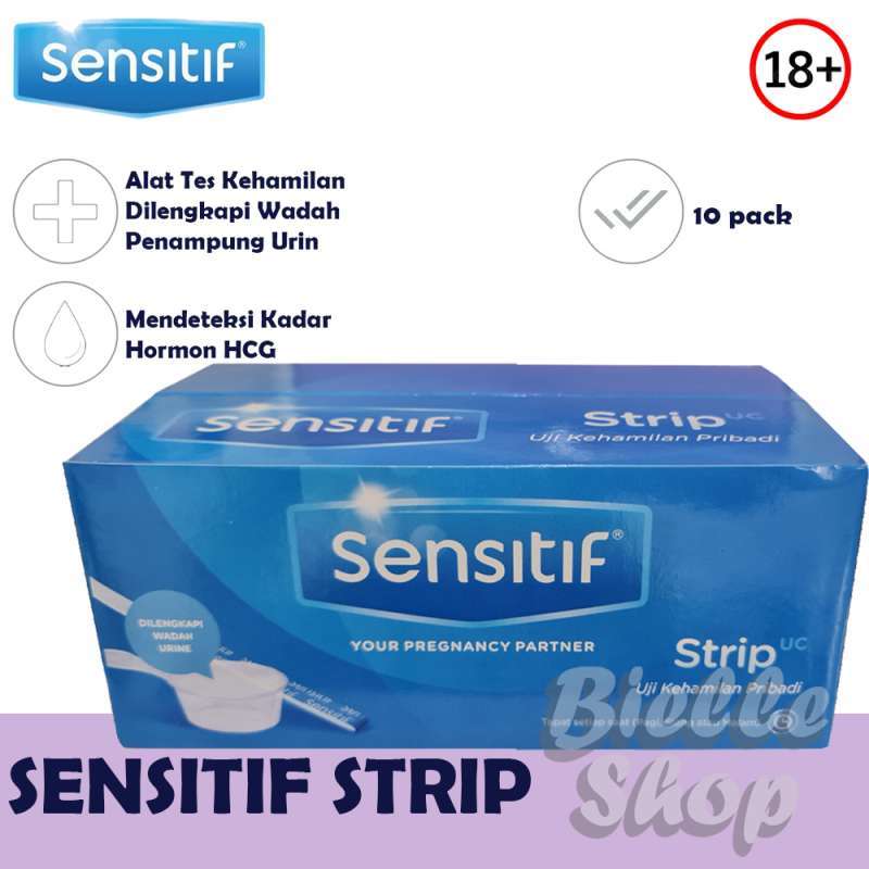 Jual SENSITIF Strip UC BOX isi 10 pack Test Pack Cawan Wadah Urin Tes ...