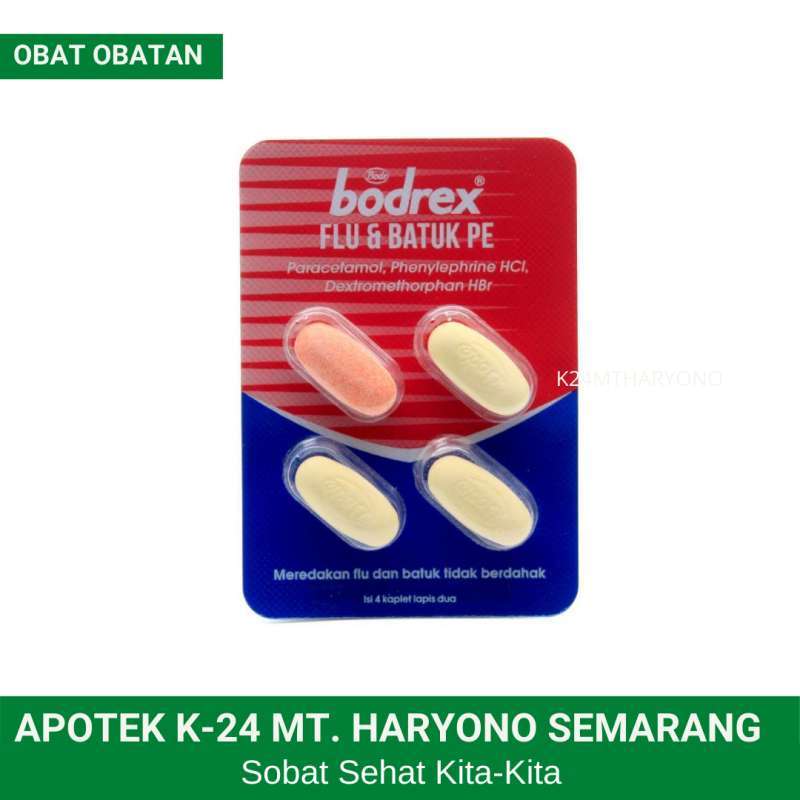 Jual BODREX FLU DAN BATUK PE KEING TIDAK BERDAHAK STRIP ISI 4 TABLET di ...