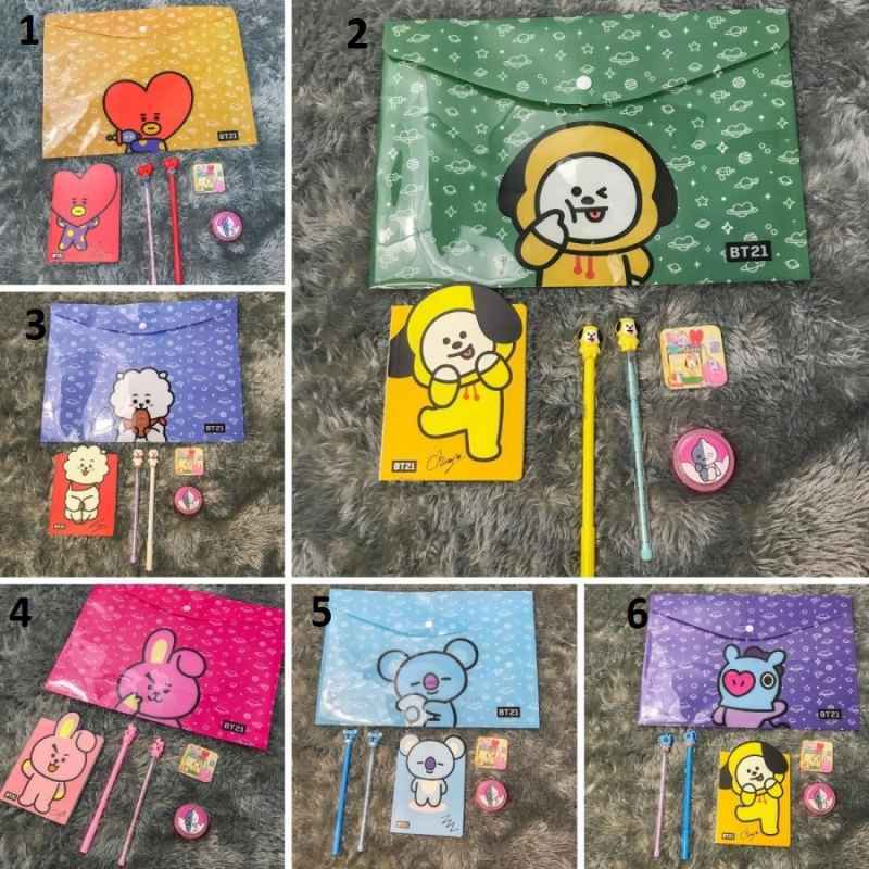 Jual paket hemat MAP A4 bt21 bts superfans termurah serba lengkap army ...