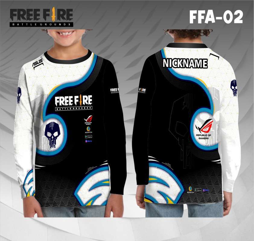 Baju Free Fire Lengan Panjang - Desain Baju Pengantin dan Kondangan