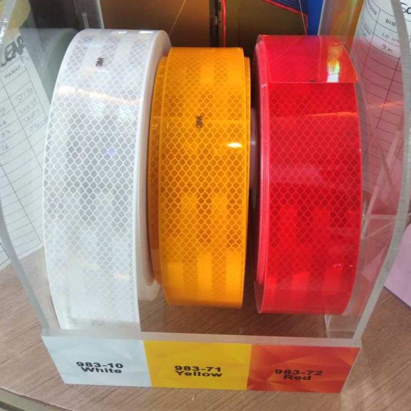 Promo stiker 3m reflektor pemantul cahaya lolos kir dishub mobil box ...