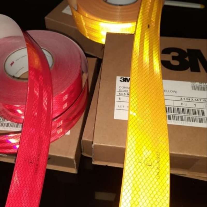 Jual Stiker 3m Reflektor Pemantul Cahaya Lolos Kir Dishub Mobil Box ...