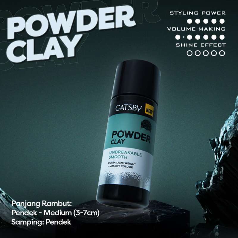 Promo Gatsby Powder Clay Unbreakable Smooth 20gr Diskon 6% Di Seller ...