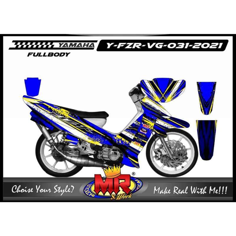Promo Decal FullBody Motor Yamaha Fiz R Desain Grafis Racing Race Team ...