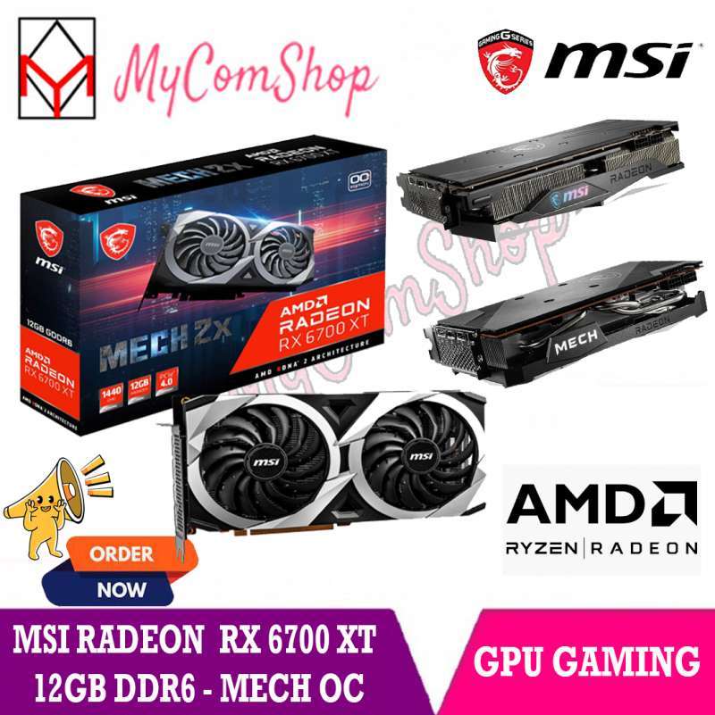 Jual Msi Radeon Rx 6700 Xt Gaming X 12gb Gddr6 Di Seller Mycomshop ...