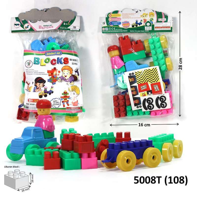 Jual Mainan Block Isi 32 Kantong - 5008T di Seller Diastore Toys - Kab ...