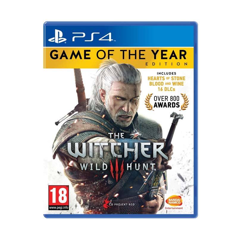 Promo Playstation 4 The Witcher 3 Wild Hunt Game Of The Year DVD Game ...