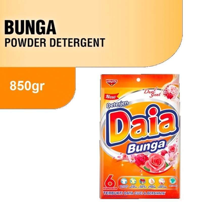 Jual DAIA Deterjen Bunga [800 g/12 pcs] di Seller THE SWEET RECIPE ...